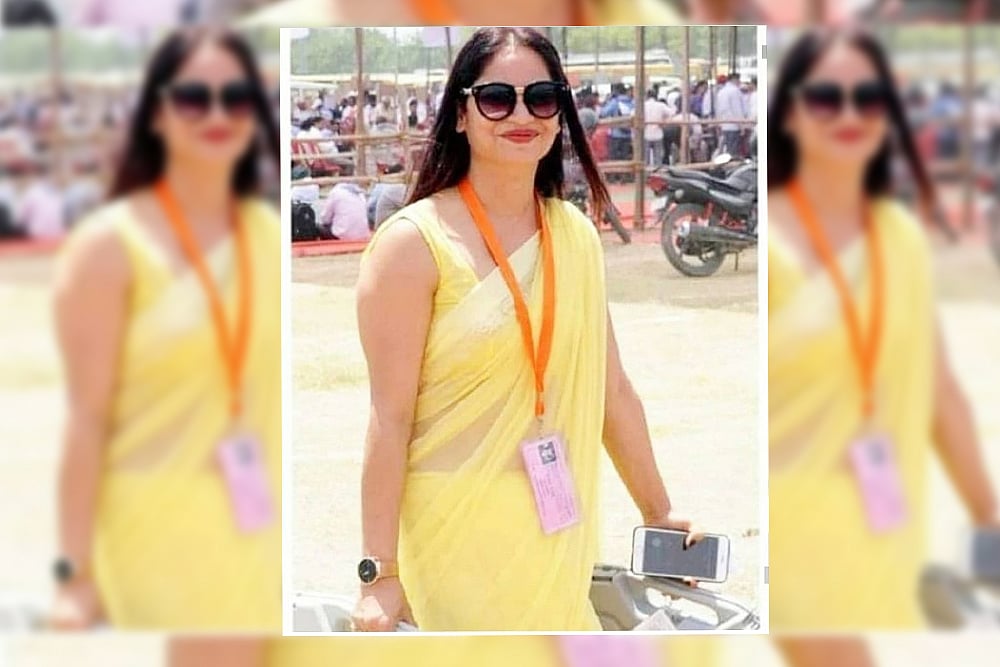 The Poll Officer In 'Yellow Saari' Who Is Now A Social Media Sensation ...