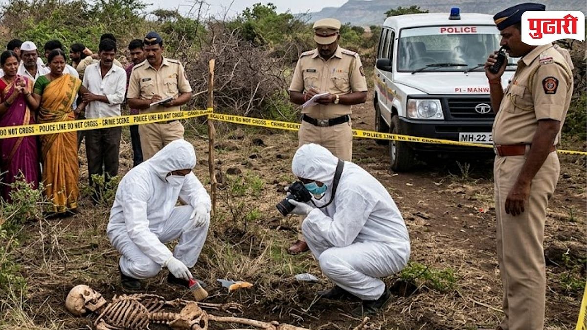 Parbhani Crime | मानवतजवळ मानवी सांगाडा आढळल्याने खळबळ; ओळख पटविण्याचे ...