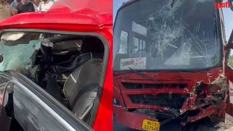 Jalgaon Accident : साखरपुड्यासाठी येणाऱ्या गुजरातमधील लोकांवर काळाचा ...