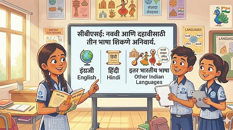Language Compulsion : आता नववी, दहावीच्‍या विद्यार्थ्यांना तीन भाषा ...