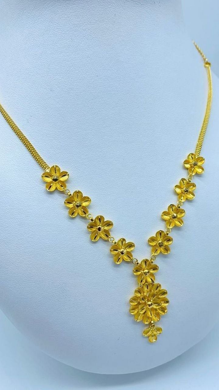 Gold Necklace Designs: फक्त 5 ग्रॅममध्ये 5 नाजूक आणि सुंदर सोन्याचे हार ...
