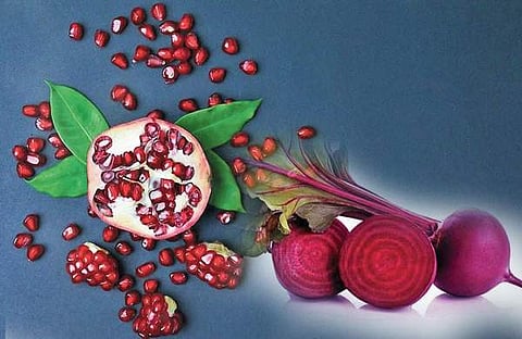 Beetroot and Pomegranate best foods to increase hemoglobin levels