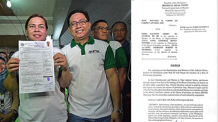 QC court rejects Carpio petition to stop Duterte impeach