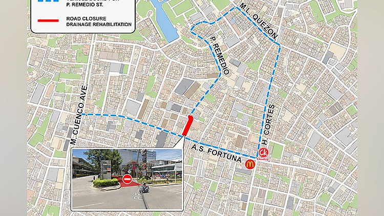 Month-Long Mandaue Road Closure on P. Remedio St.