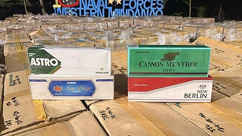 Navy seizes P113-M smuggled cigarettes off Basilan, Sulu