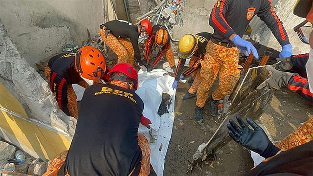 Collapsed building fatalities rise to 5