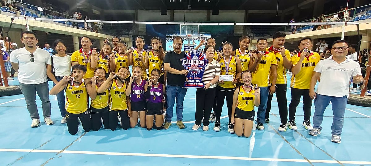 Badian shocks Moalboal to win Calderon Cup Girls Volleyball