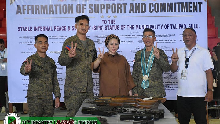 Talipao declared as stable internal peace and security town
