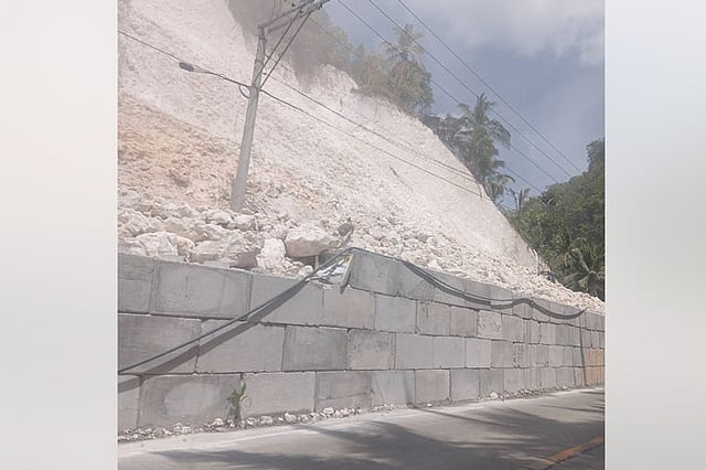 Rockfall in Sogod raises motorist safety concerns