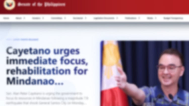 Gi-hack nga website sa Senado, gisusi sa PNP