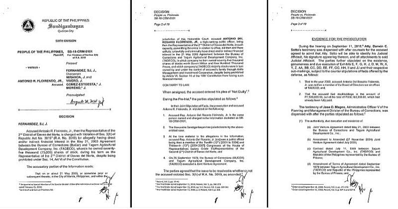 Sandiganbayan finds Floirendo guilty for graft