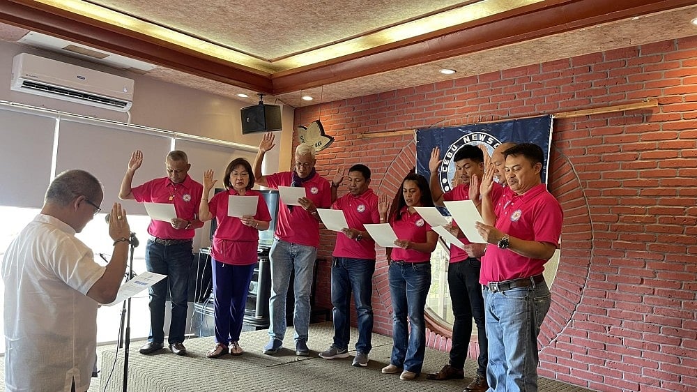 Cebu Newscoop inducts BOD officials, committee members