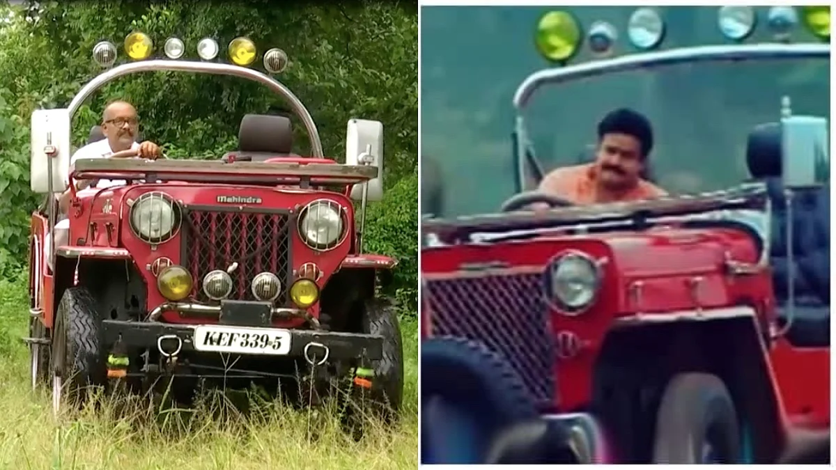 Mohanlal In Narasimham Jeep