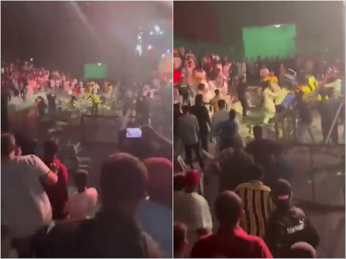 Video: Wrestlers’ groups clash during competition in Hyderabad’s LB Stadium