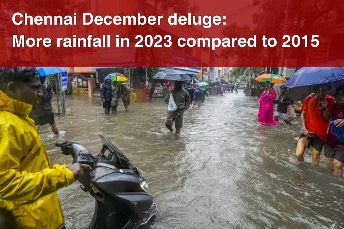 Chennai December deluge: More rainfall in 2023 compared to 2015