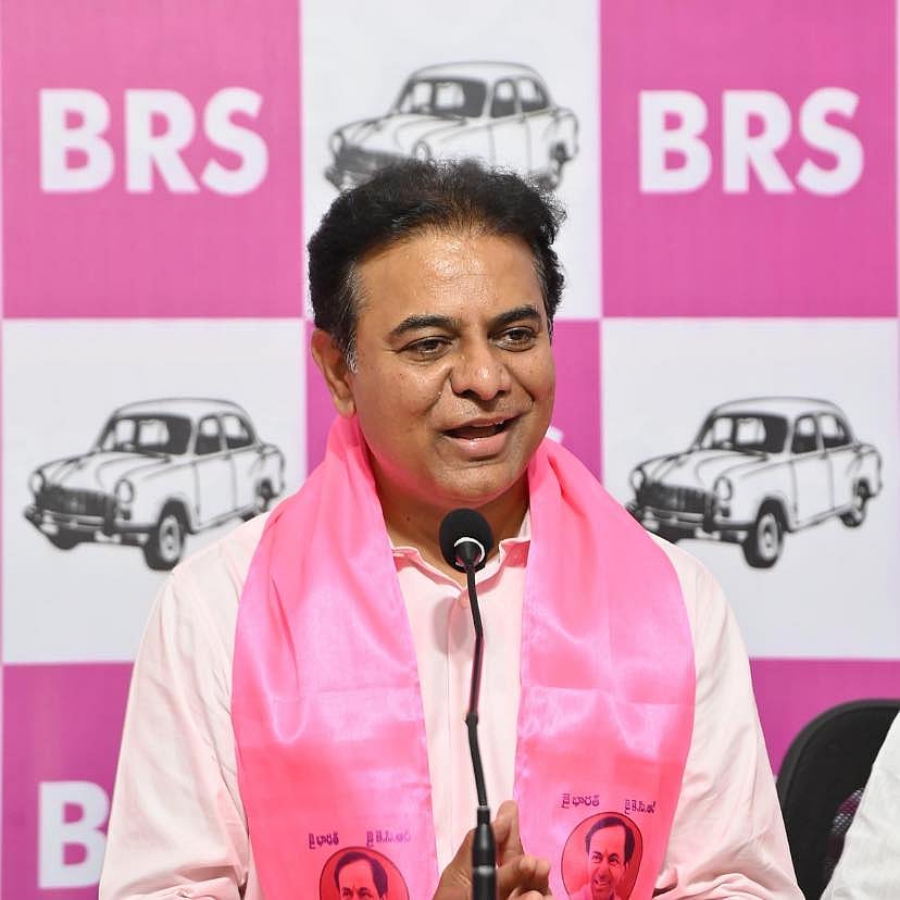 KTR booked over alleged false news linking Telangana Congress members ...