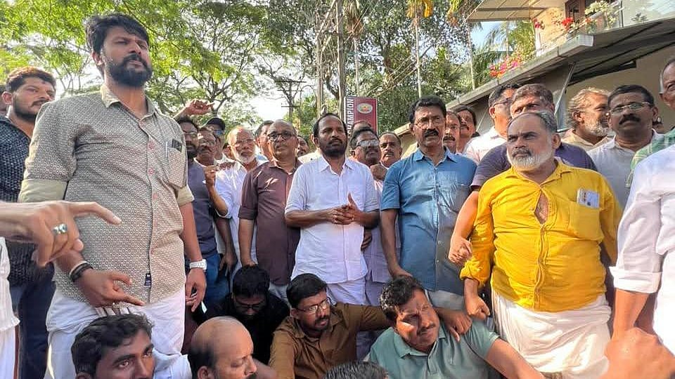 BJP accused of distributing food kits, Congress leader TN Prathapan ...