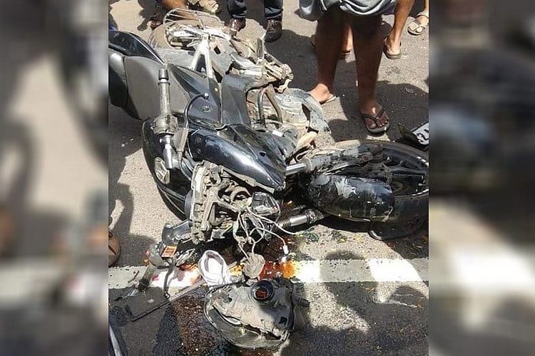 Kerala teen grievously injured after cop throws baton at moving bike