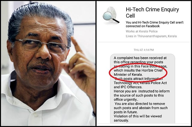 Kerala police pulls up Facebook page for meme on Pinarayi Vijayan ...